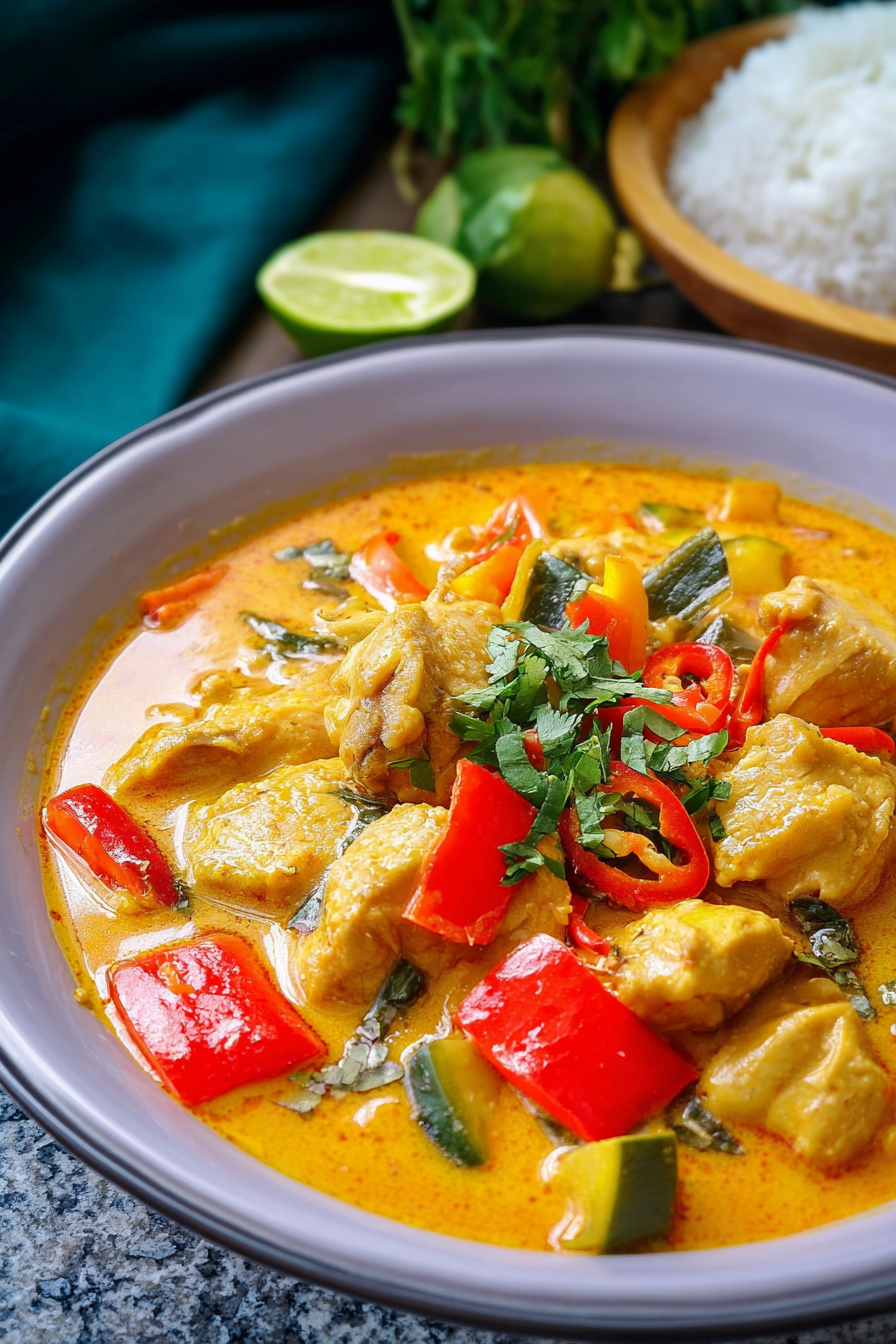 Authentic Thai Red Curry Chicken Recipe in 25 Minutes