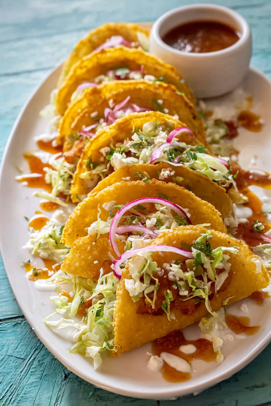 Crispy Tacos de Papa Recipe - Authentic Mexican Potato Tacos - Savoring ...