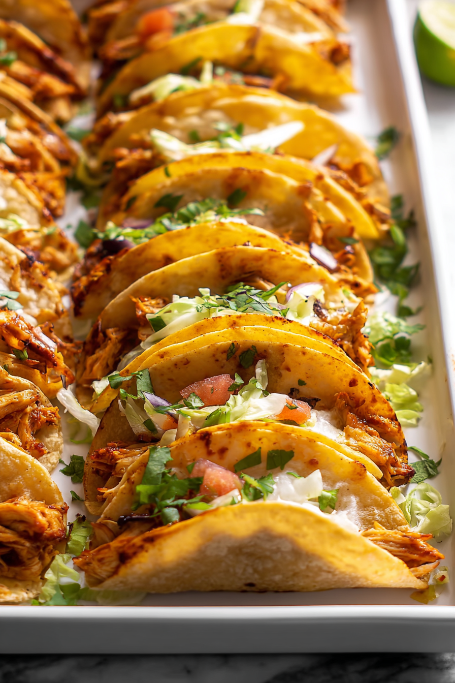 Mini Baked Chicken Tacos Recipe (20 Minutes!) | Savoring Tales