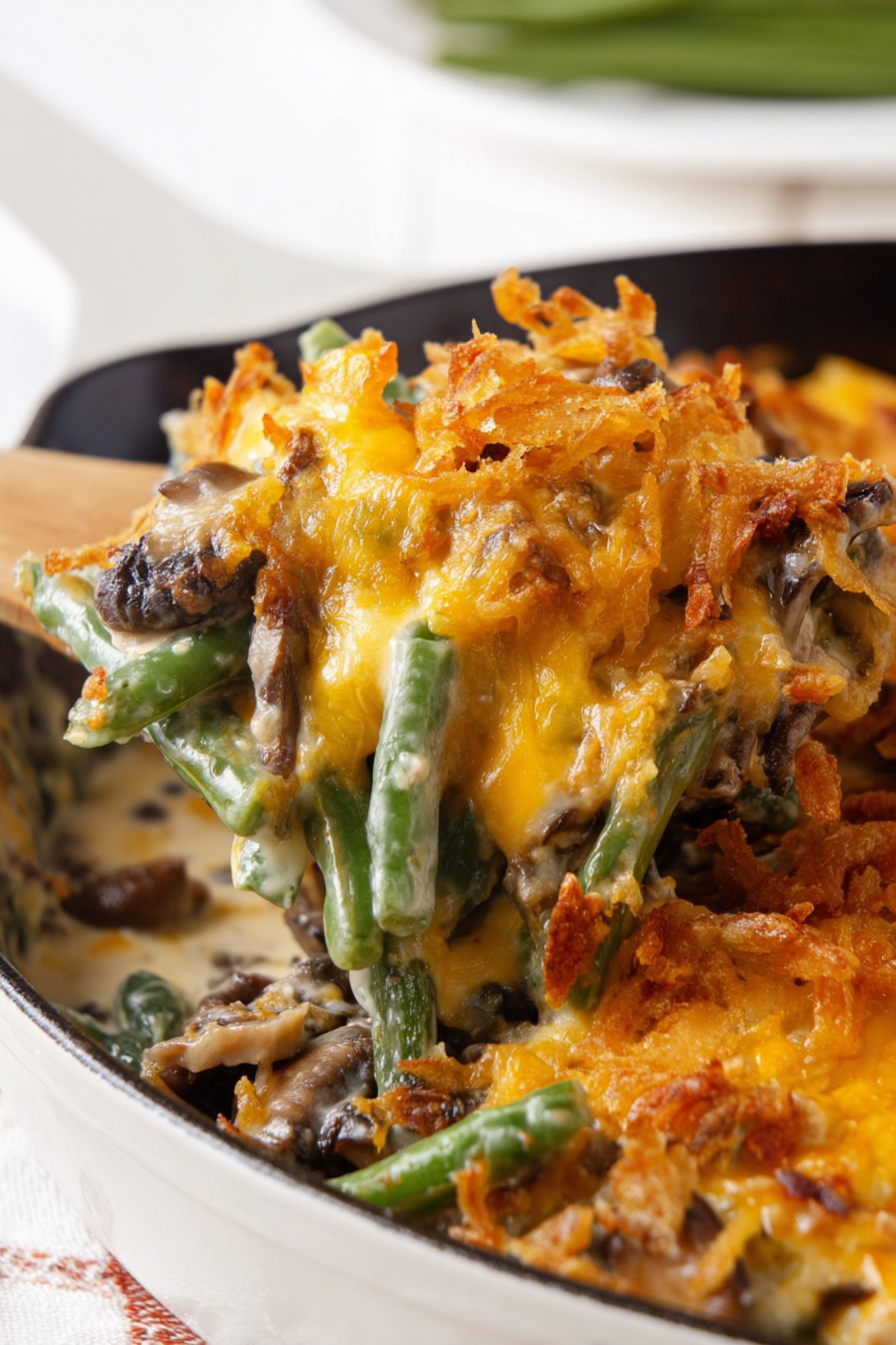 Ground Beef Green Bean Casserole Recipe (One Pan!) - Savoring Tales ...